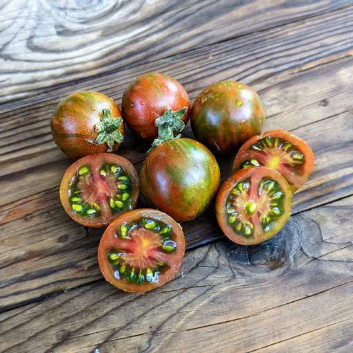 Black Zebra Cherry Tomato-Meraki Seeds